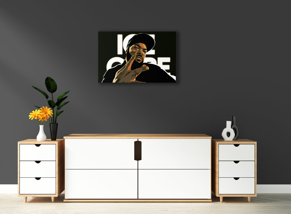 Ice cube Artwork Printed On Museum Quality Canvas - Art Canvas NZ