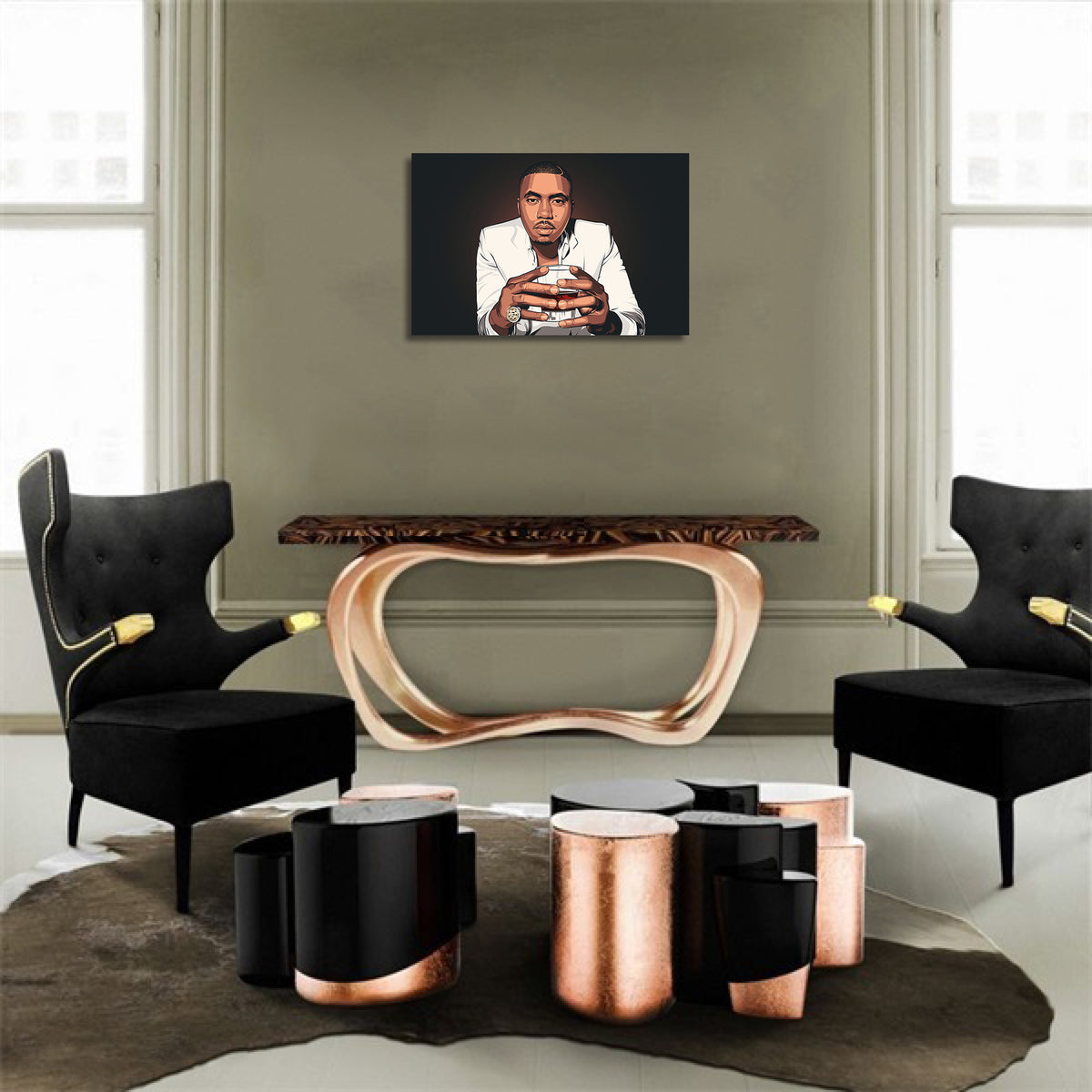 Nas Artwork Printed On Museum Quality Canvas - Art Canvas NZ