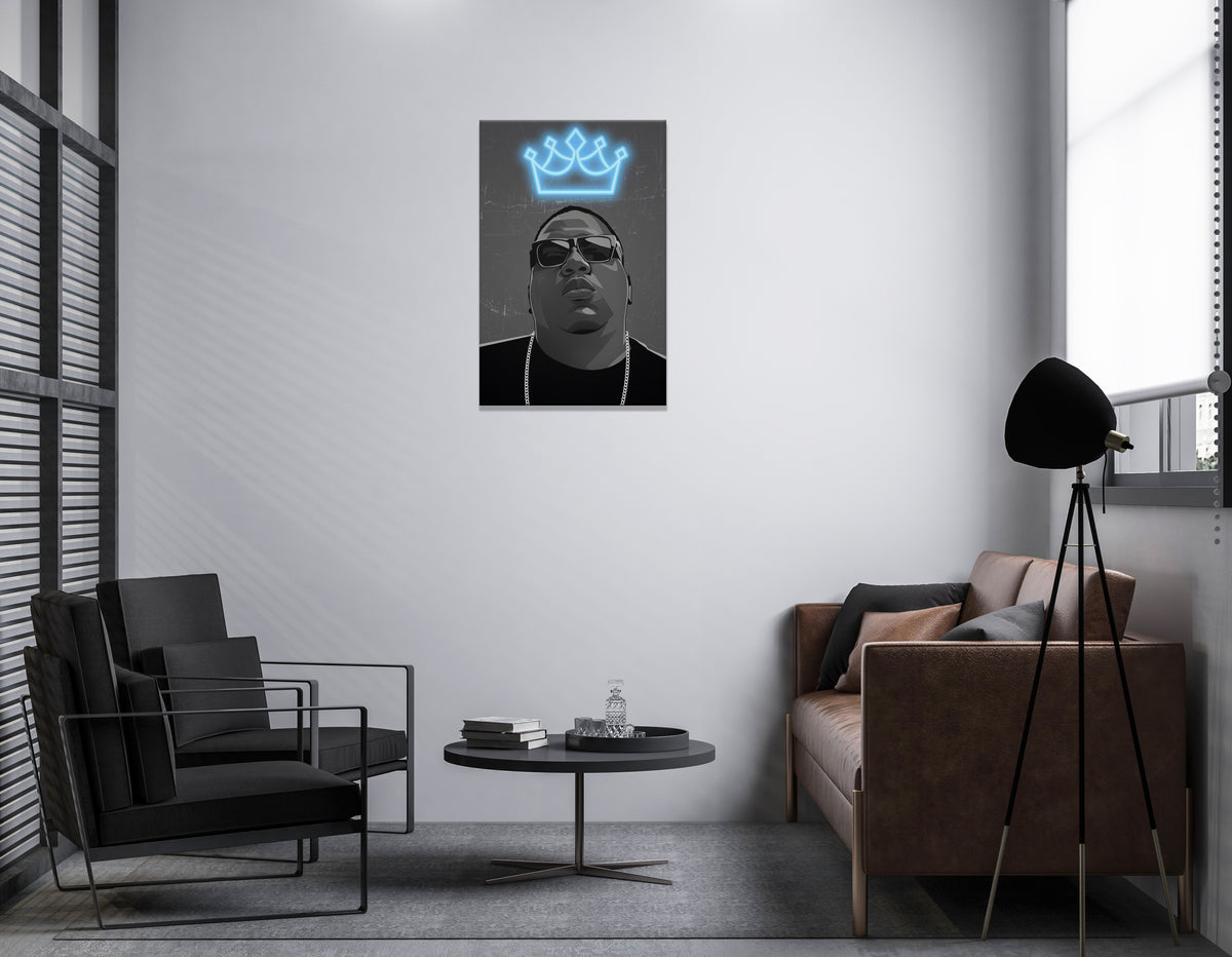 Biggie neon Artwork Printed On Museum Quality Canvas - Art Canvas NZ