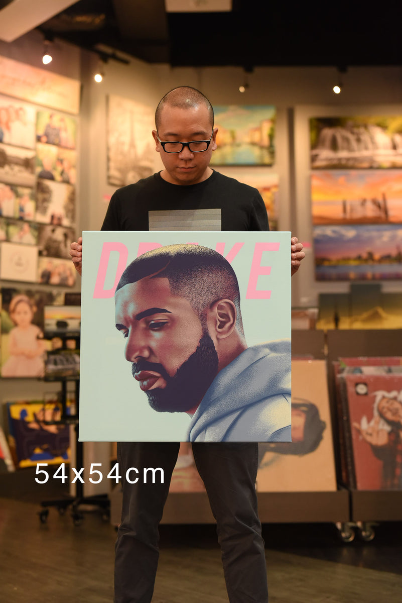 Drake Artwork Printed On Museum Quality Canvas - Art Canvas NZ