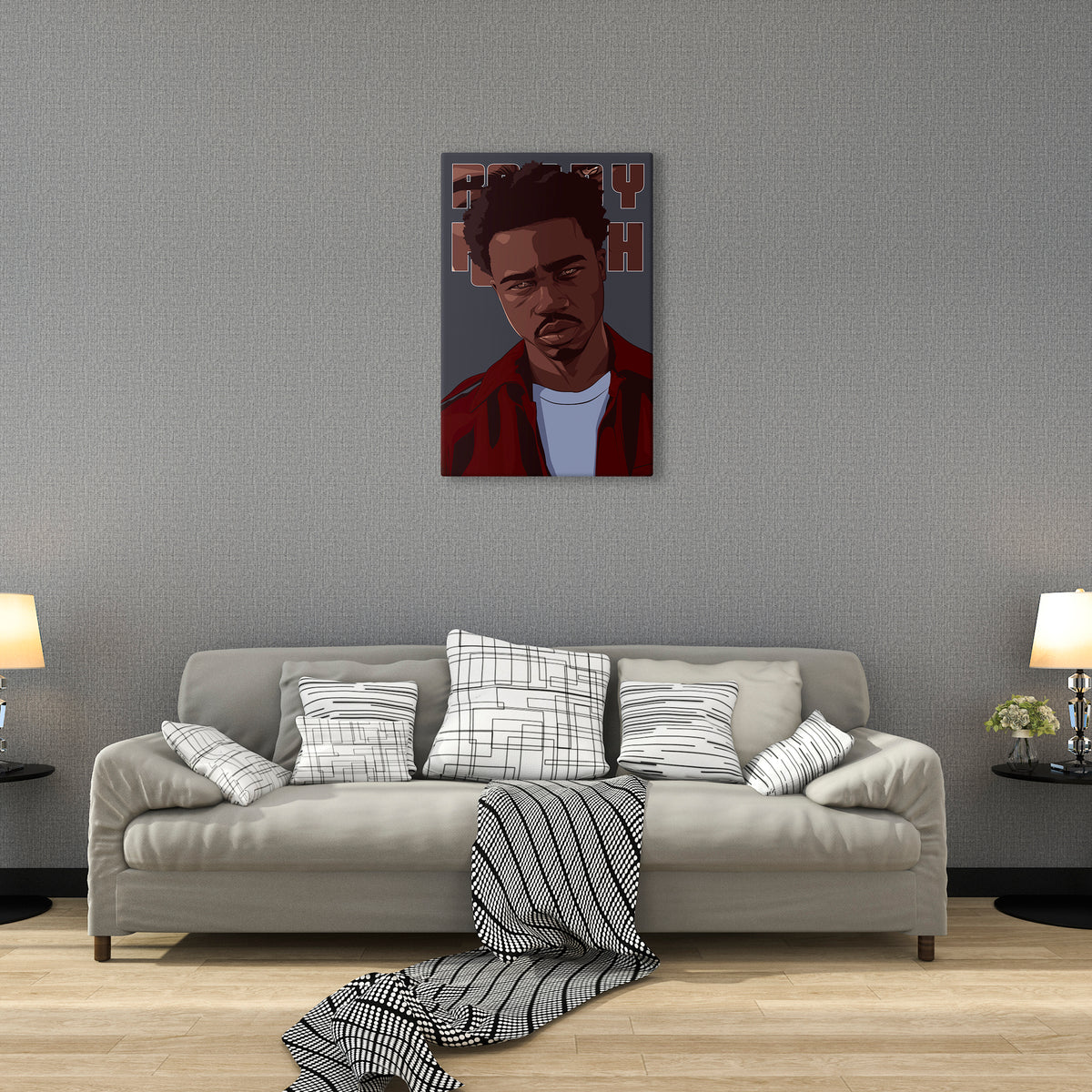Roddy Ricch Artwork Printed On Museum Quality Canvas - Art Canvas NZ