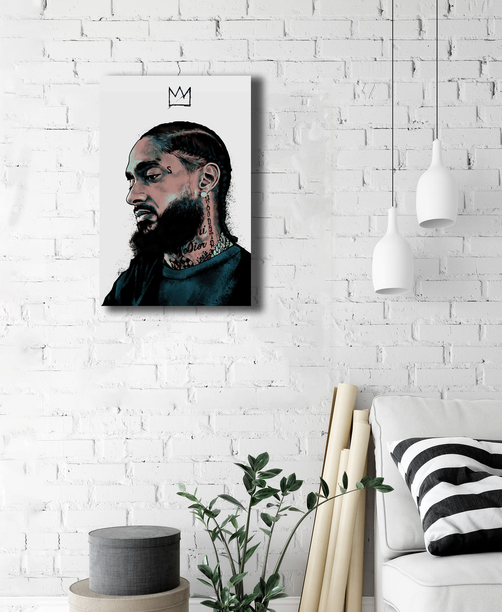 Nipsey ( Crenshaw King) Artwork - Art Canvas NZ
